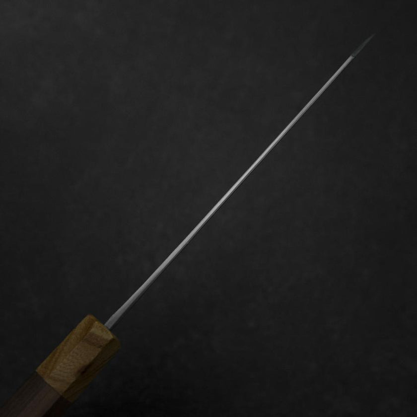 Bunka Stainless Clad Blue Steel #2 Kurouchi Walnut Zelkova Handle 180m ...