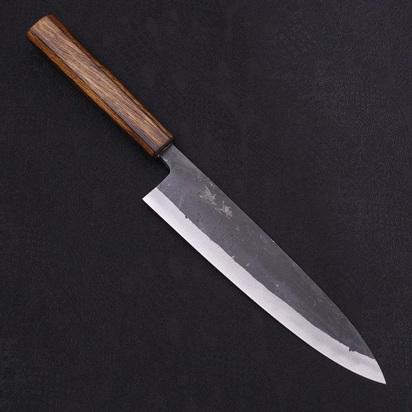 Gyuto Blue Steel #2 Kurouchi Sumi Urushi Handle 210mm – MUSASHI
