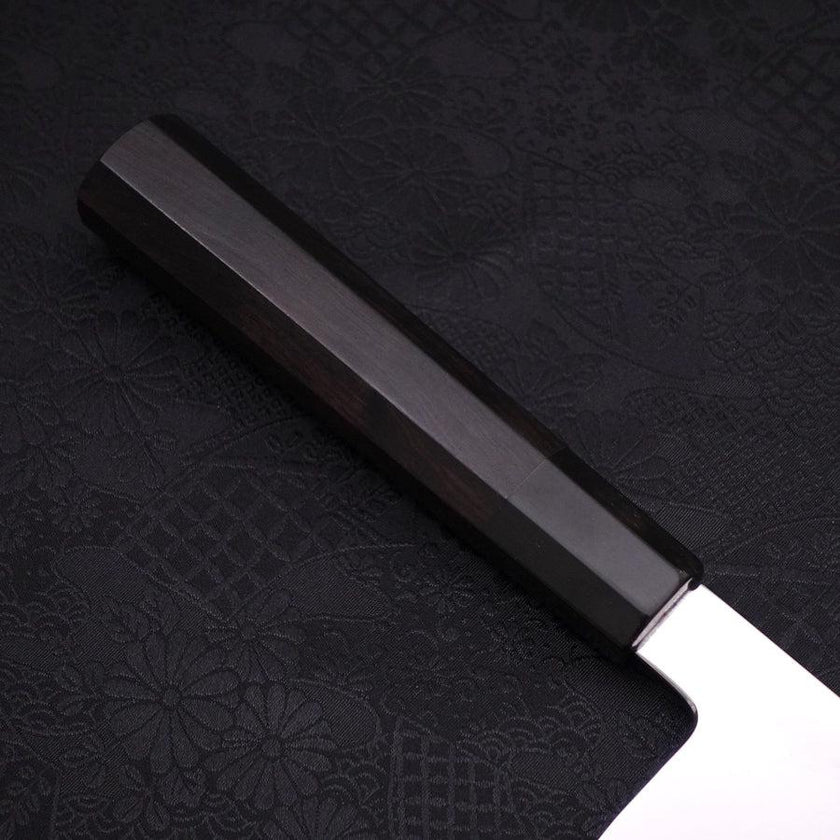 Gyuto White Steel #1 Mirror Moon-Fuji Water Honyaki Buffalo Ebony Hand ...