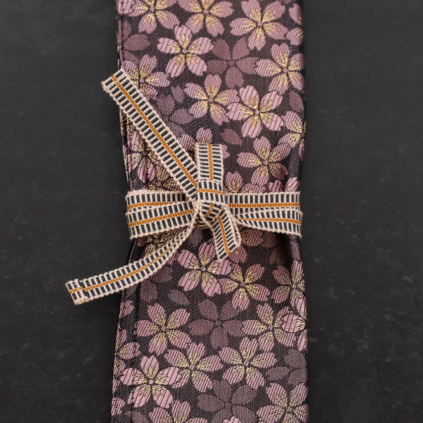 Musashi Japanese Style Kitchen Knife Roll Purple Sakura 1 Pocket Handm ...