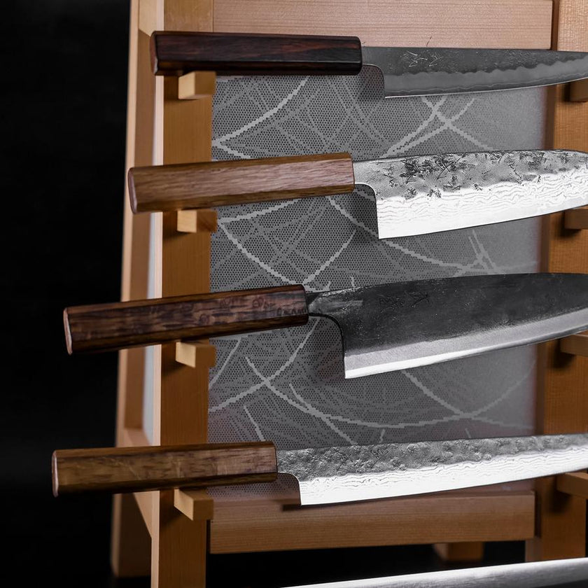 Musashi Kitchen Knives Displaying Sugi – MUSASHI