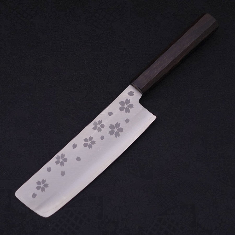 Nakiri VG-10 Polished Sakura Ebony Handle 165mm – MUSASHI