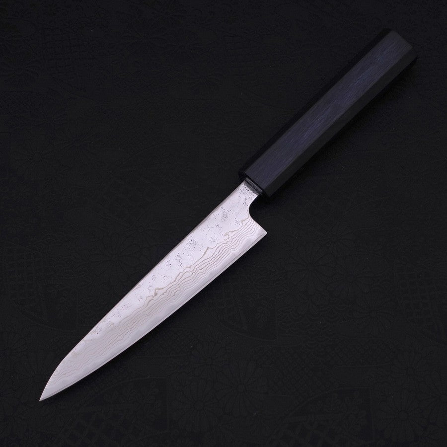 Petty AUS-10 Nashiji Damascus Dark-Blue Urushi Handle 135mm – MUSASHI