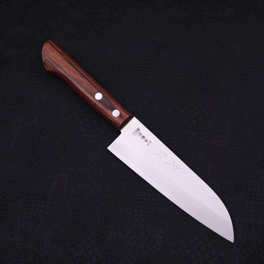 Santoku VG-1 Polished Western Mahogany Handle 140mm – MUSASHI