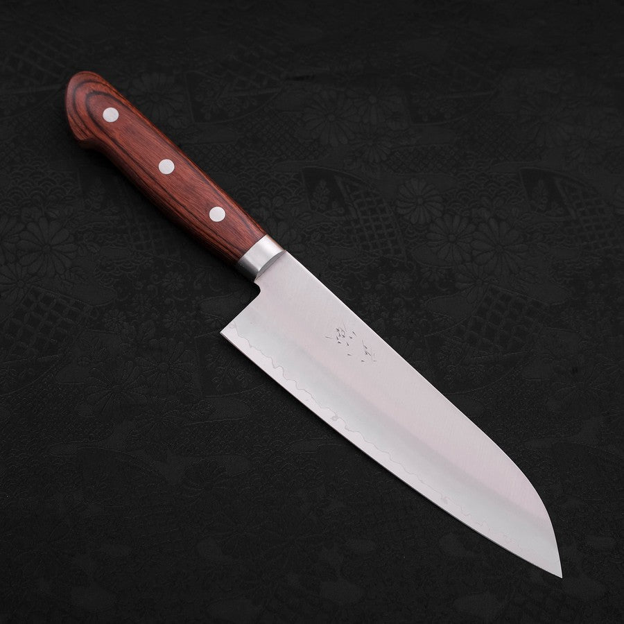 Santoku VG-1 Polished Western Mahogany Handle 170mm – MUSASHI