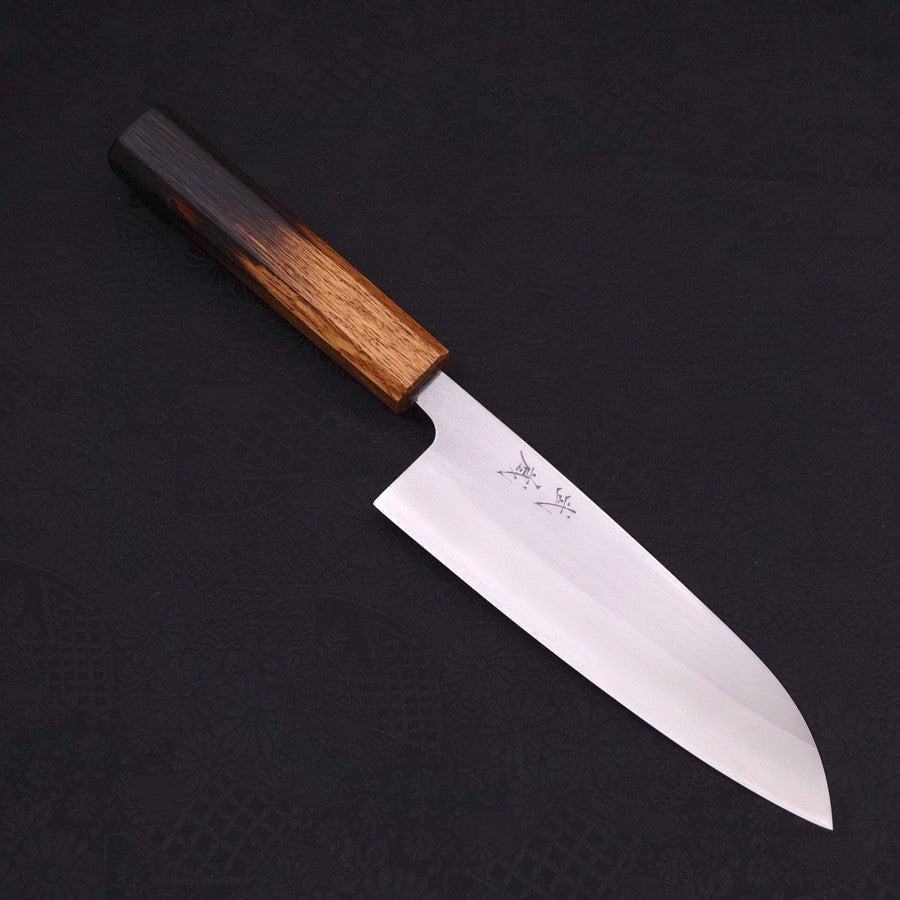 Santoku White steel #1 Polished Yaki Urushi Handle 165mm – MUSASHI