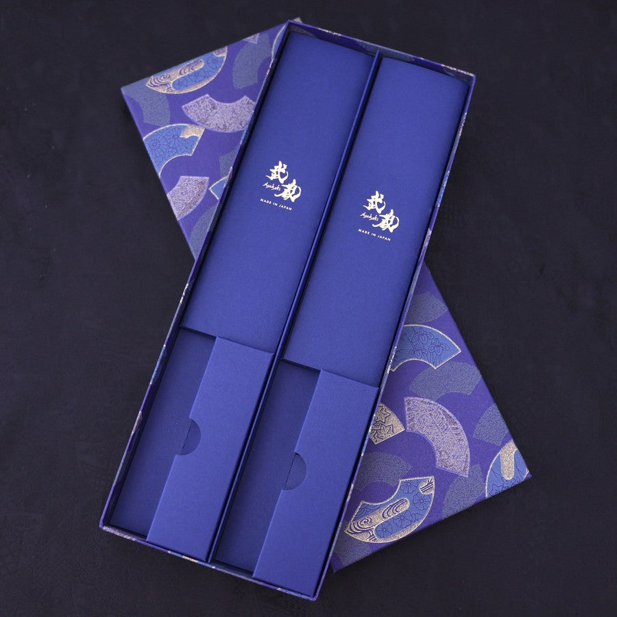 Traditional Blue Washi Gift Wrapping Knife Set Box – MUSASHI