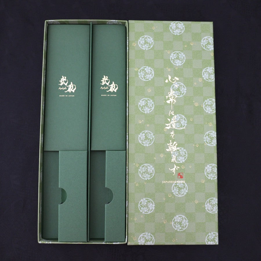 Traditional Green Washi Gift Wrapping Knife Set Box – MUSASHI