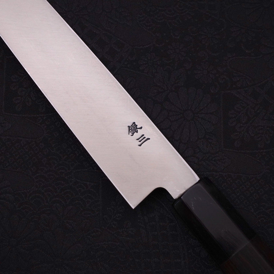 Yanagiba Silver Steel #3 Kasumi Buffalo Ebony Handle 210mm – MUSASHI