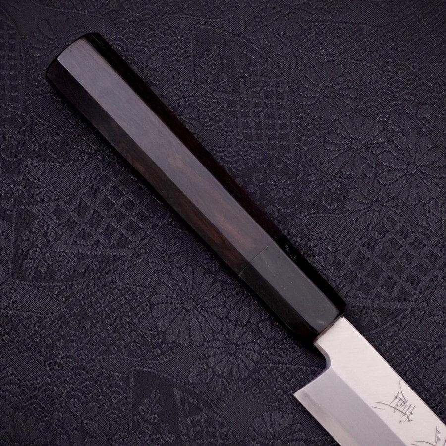 Yanagiba Silver Steel #3 Kasumi Buffalo Ebony Handle 210mm – MUSASHI